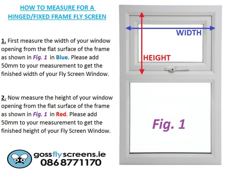 Hinged/Fixed Frame Windows - Goss Flyscreens
